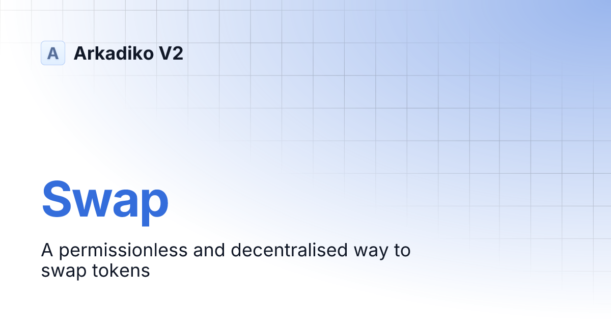 Swap | Arkadiko V2
